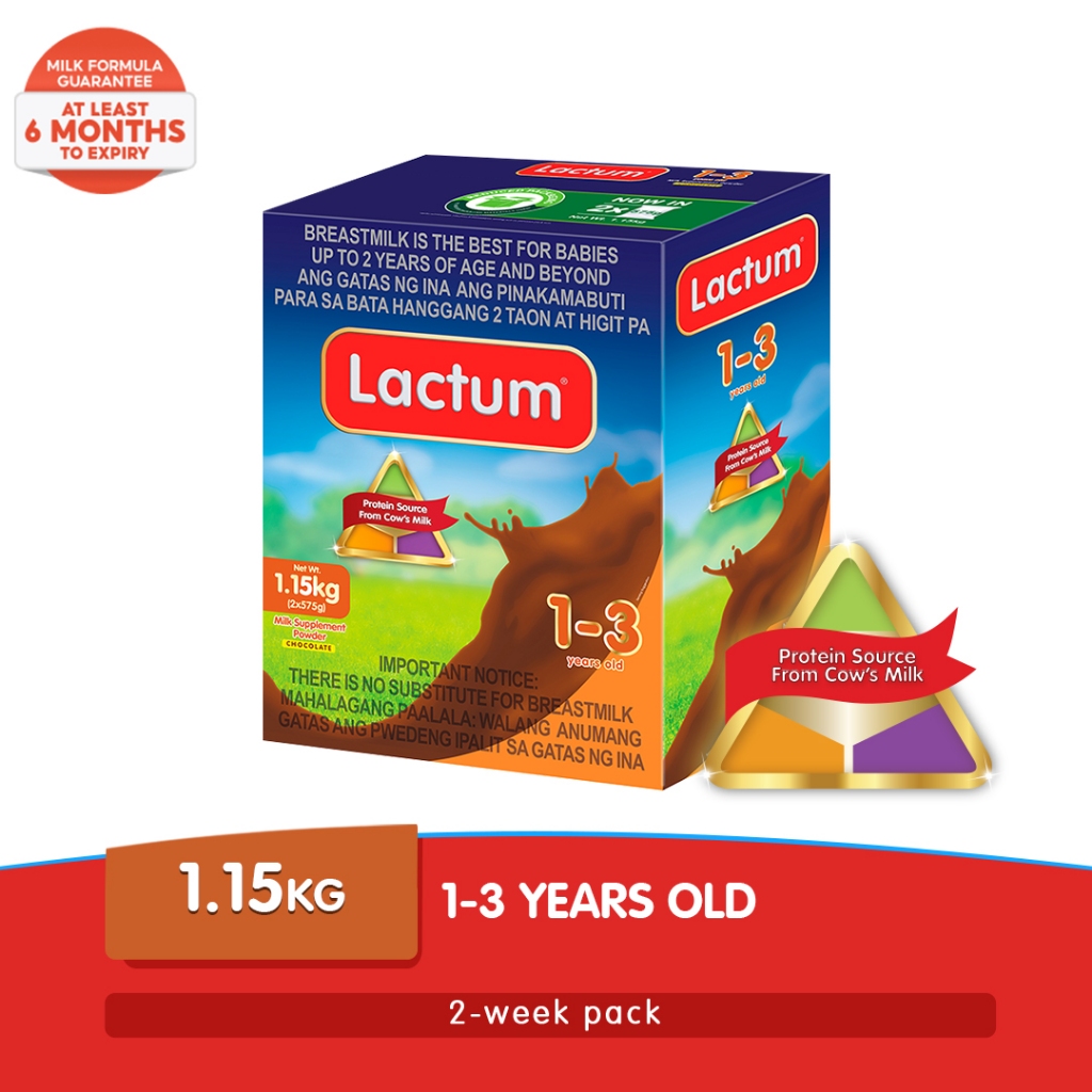 Lactum for 1-3 Years Old Chocolate Milk Supplement Powder 1.15kg ...
