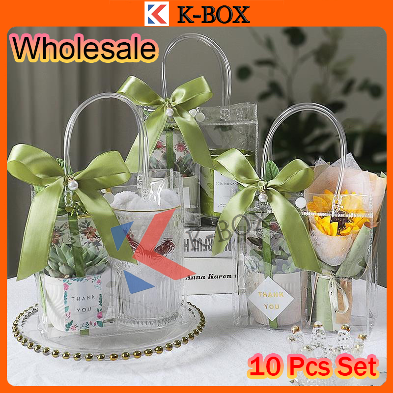 【Wholesale】PVC/ Plastic Transparent Bag/ Transparent Tote handbag gift ...