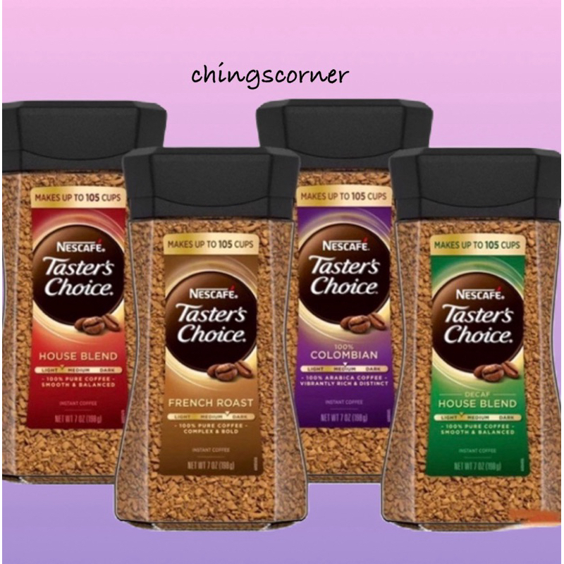TASTER’S CHOICE INSTANT COFFEE, 198g, US, BB 2026 | Shopee Philippines
