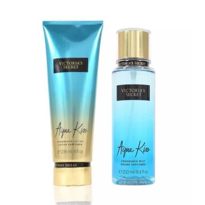 Victoria's Secret aqua kiss Perfume 250ml Lotion 236ml | Shopee Philippines