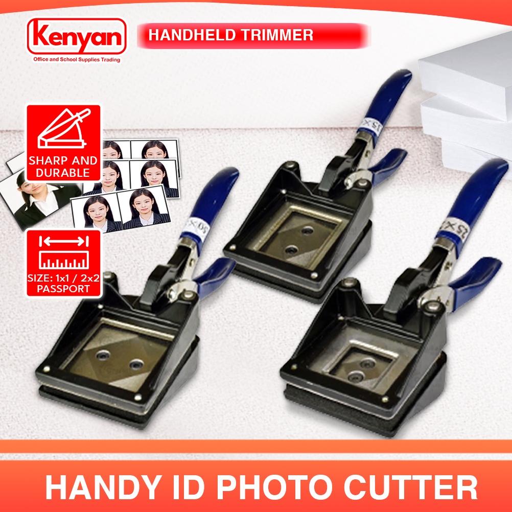 ID Photo Cutter Handheld (1x1 / 2x2 / Passport Size) Heavy Duty ID ...