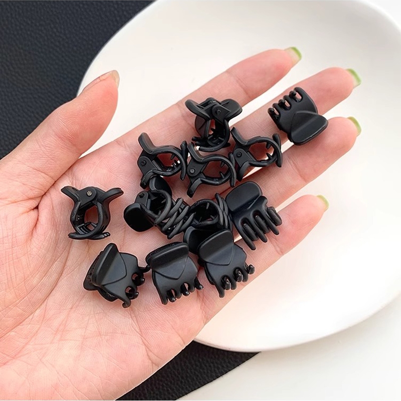 24/8 Pcs Black Plastic Mini Hairpin Hair Clip Clamp For Ladies Korean ...