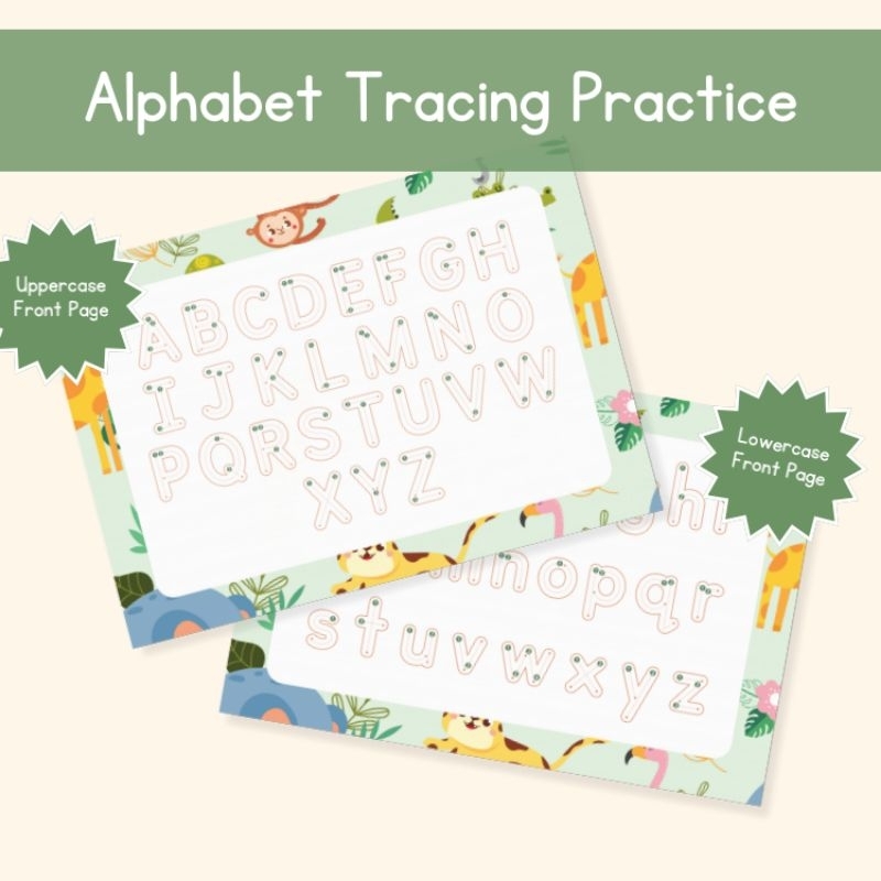 SAM Prints & Crafts | Alphabet Tracing Practice Sheet Learning ABCs A4 ...