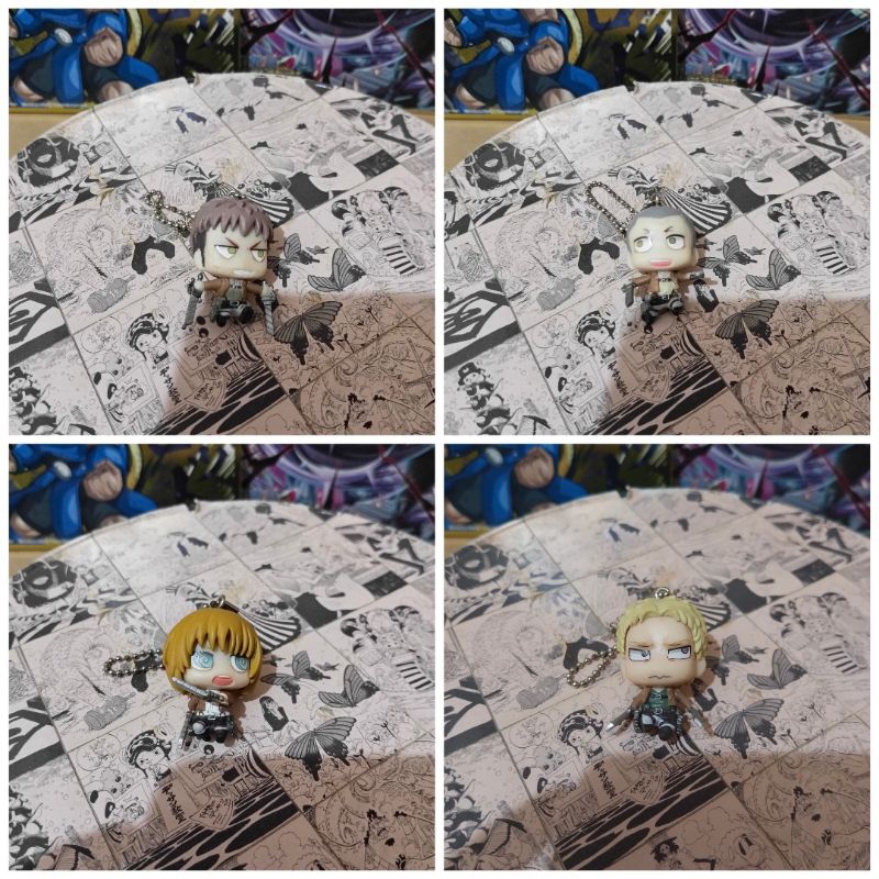 Authentic Attack on Titan Deformed Mini Chimi Chara Mascot Keychain ...