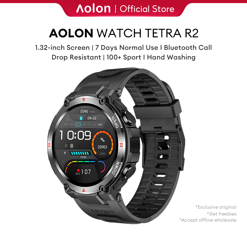 Aolon Tetra R2 Smart Watch Running Pace Bluetooth Call 24h Health ...