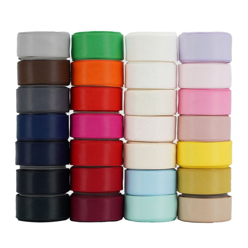 1" to 3" Double Face Satin Ribbons (Double Edge) per yard (36 inches ...