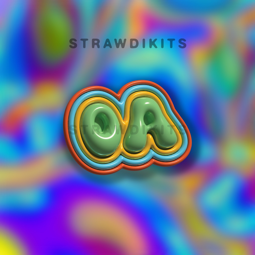 OA Sticker Inflatable style balloon OA OVER ACTING Decal Waterproof ...