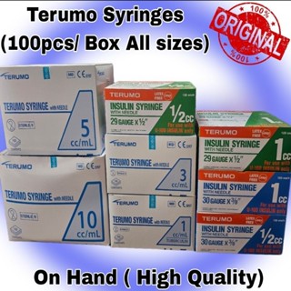 Original Terumo Syringe (1cc/3cc/5cc and 10cc) 100pcs per BIG BOX (ON ...
