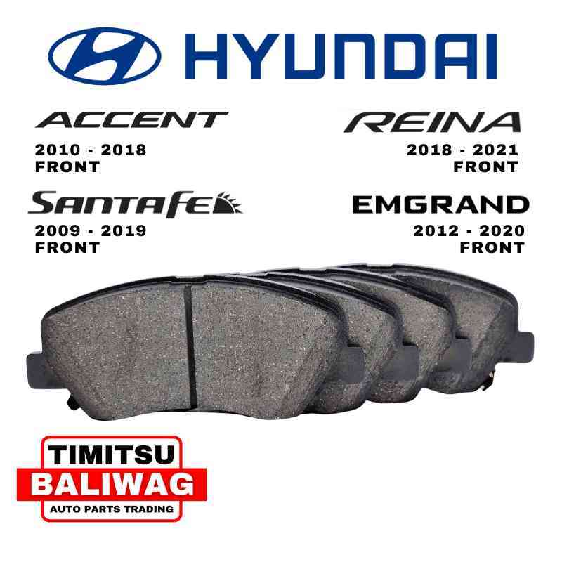 HYUNDAI GENUINE BRAKE PADS FRONT FOR HYUNDAI ACCENT 2010-2018 / SANTA ...