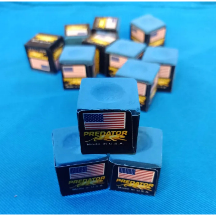 3 pcs Predator Premium Blue Made in USA Billiard Cue Chalk, Pool Cue ...