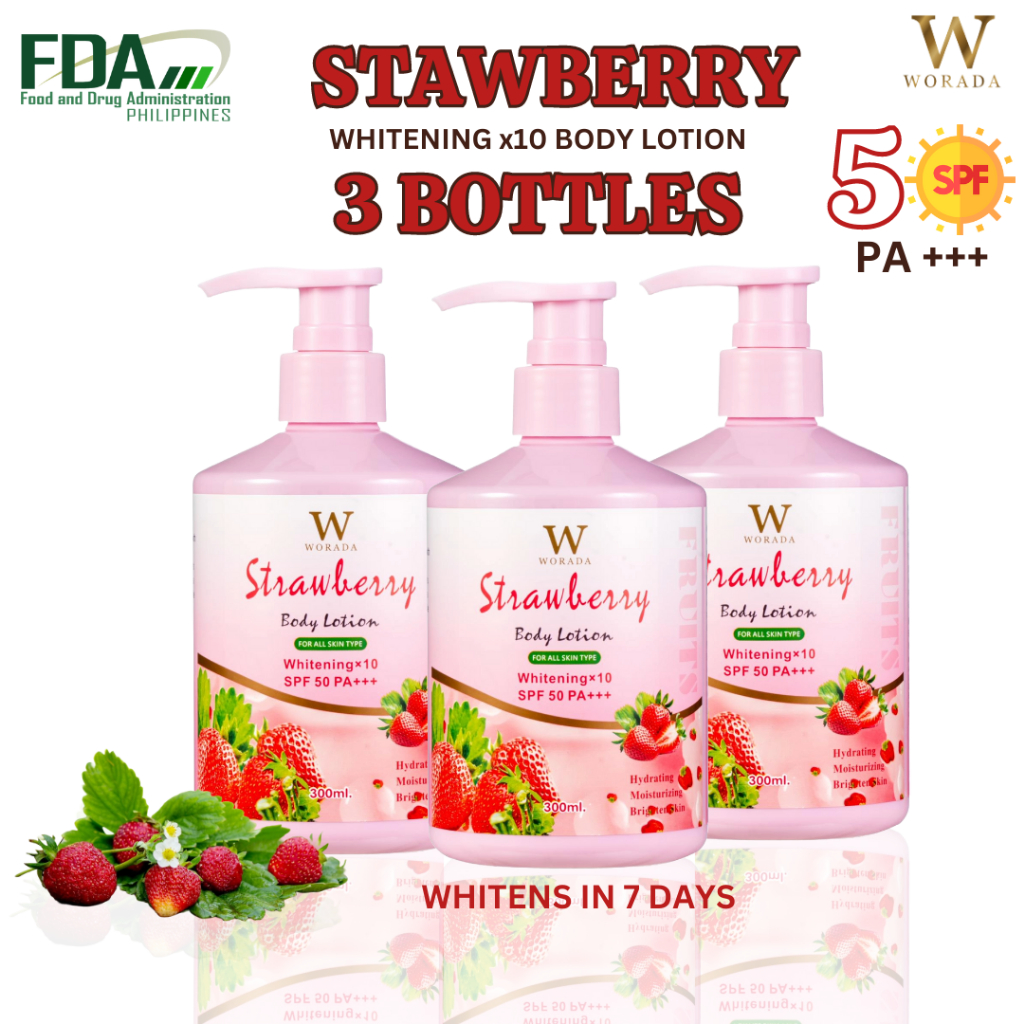 Worada Whitening X10 Spf 50 Pa Papaya Lotion Gluta Acid And Papaya Extract Whitening Lotion