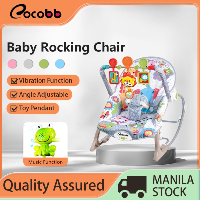 COCOBB Baby Rocking Chair Comfortable Chair Cradle Bed With Music To ...