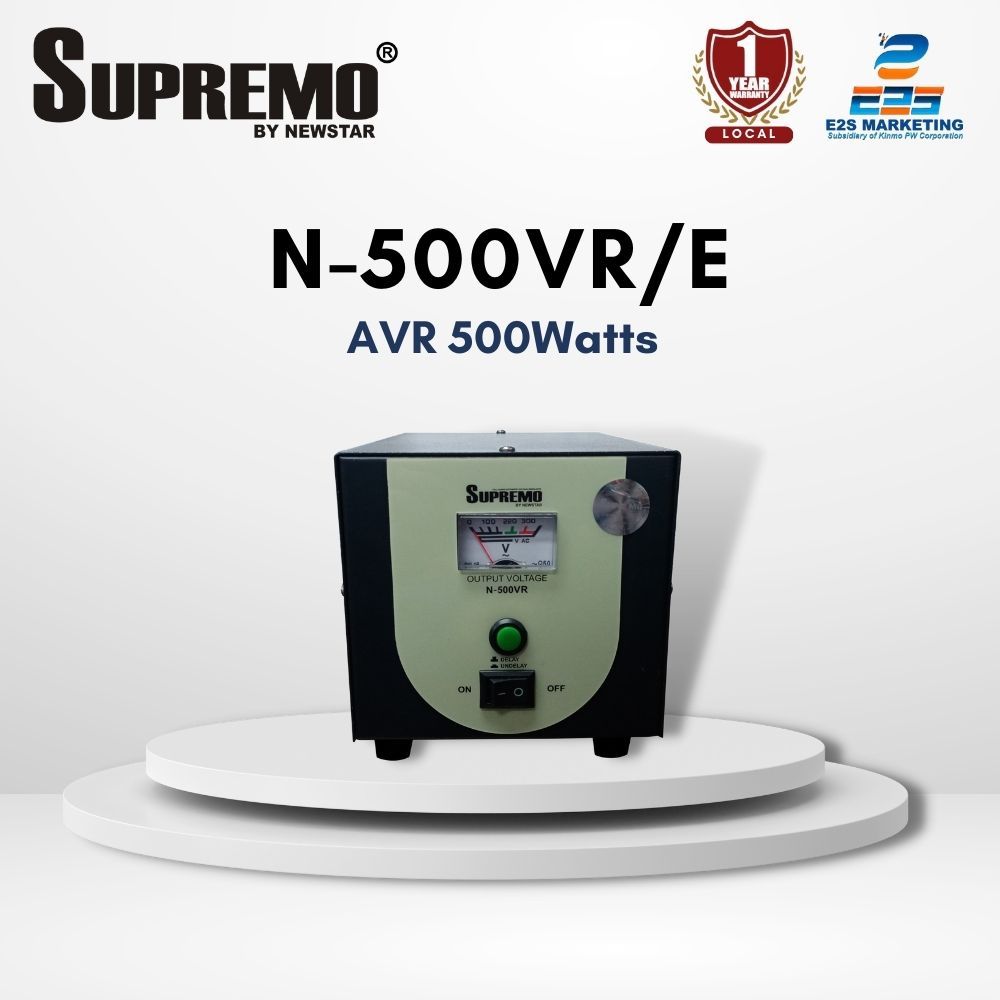 Supremo AVR 500Watts Relay Type Automatic Voltage Regulator Eco Type N ...