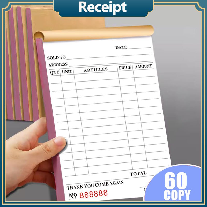 receipt carbon paper small for business inventory record book sheet ...