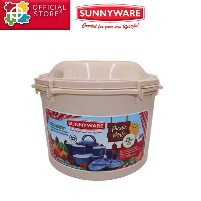 Sunnyware Picnic Mate Picnic Set 20pcs in 1 #9822 | Shopee Philippines
