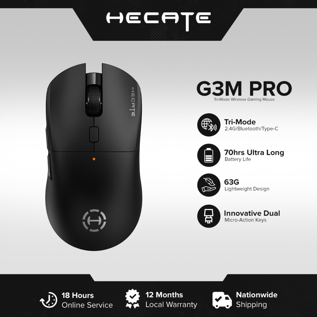 Hecate G3M Pro Tri-Mode Wireless Gaming Mouse | Shopee Philippines