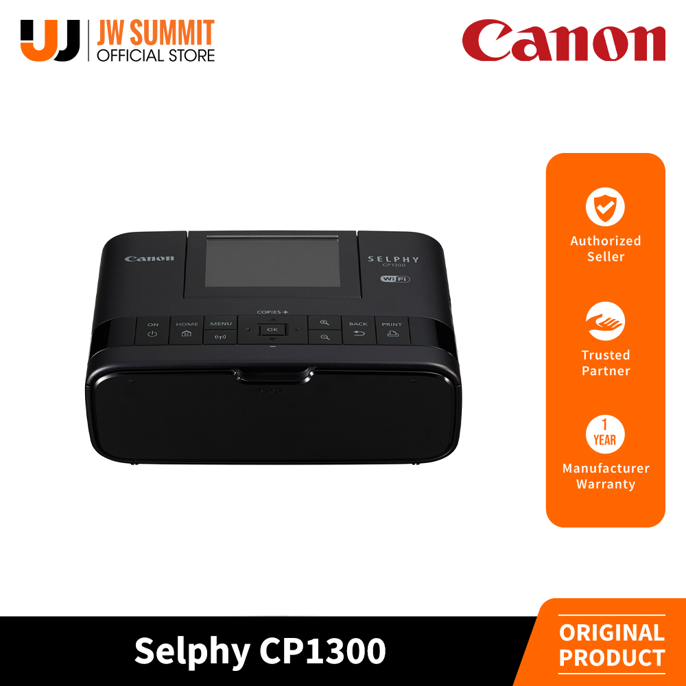 Canon Selphy CP1300 300x300 DPI 2x6 inch Layout Portable Mobile Wi-Fi ...