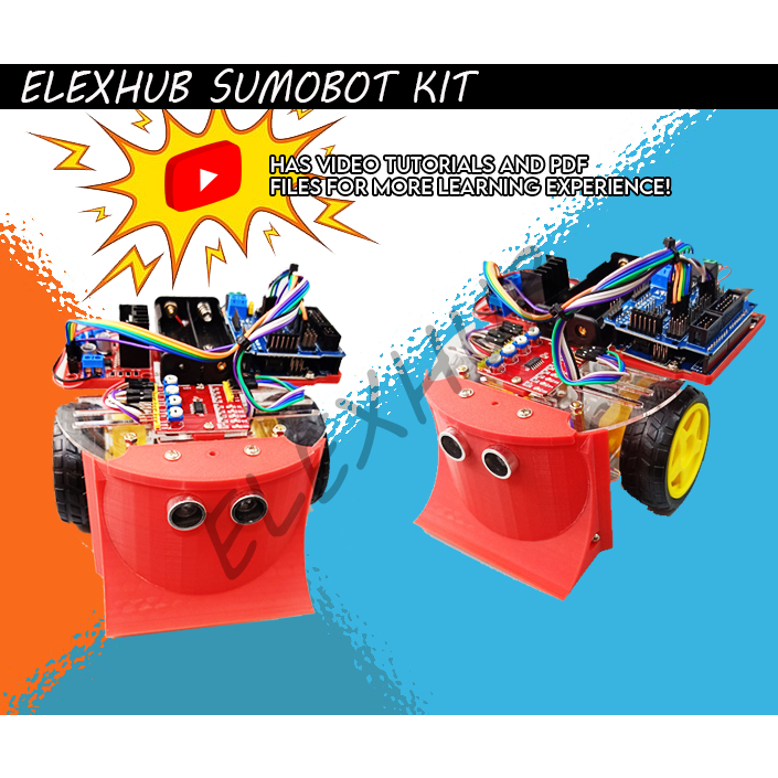 ELEXHUB SUMOBOT Complete Kit for STEM 2WD Car Kit | Shopee Philippines