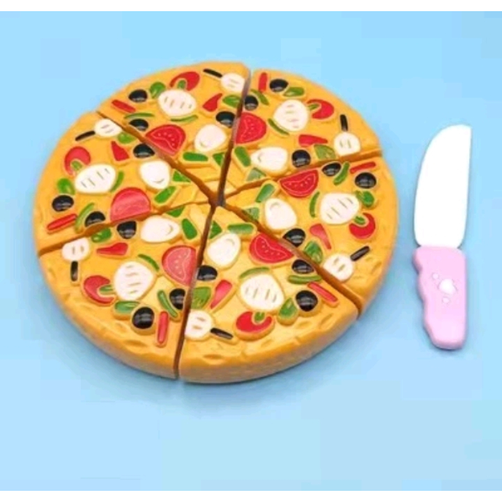 Pizza set toy, kitchen food pretend Play cutting pizza toys, Pizza and ...