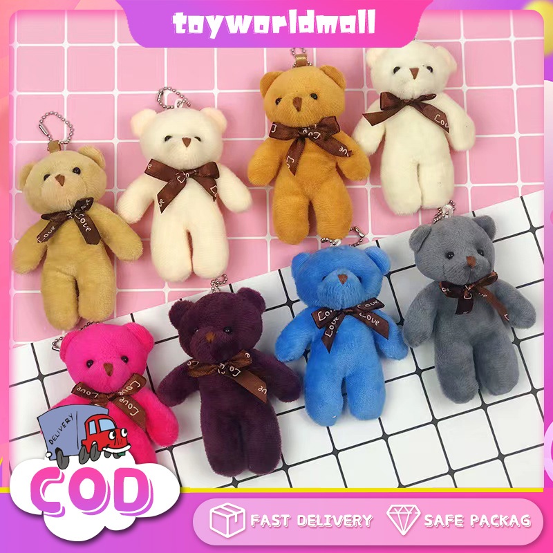 12pcs Teddy Bear Keychain for mini Teddy Bear Cartoon Bear Plush bear ...