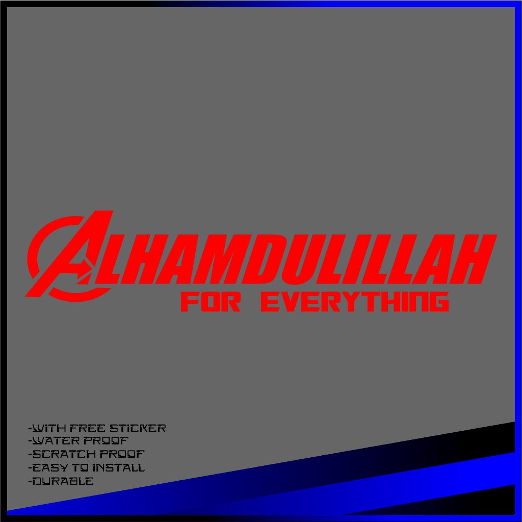 Mashallah Islamic Car Stickers and Vinyl Decals(Stiker Potong Cermin ...