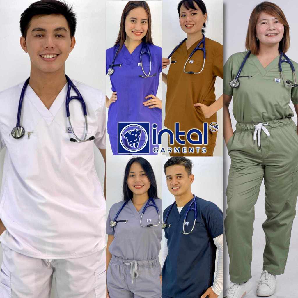 INTAL SCRUBSUIT 032 Elite MAPAGMAHAL V-Neck Zippered Chest Cargo ...