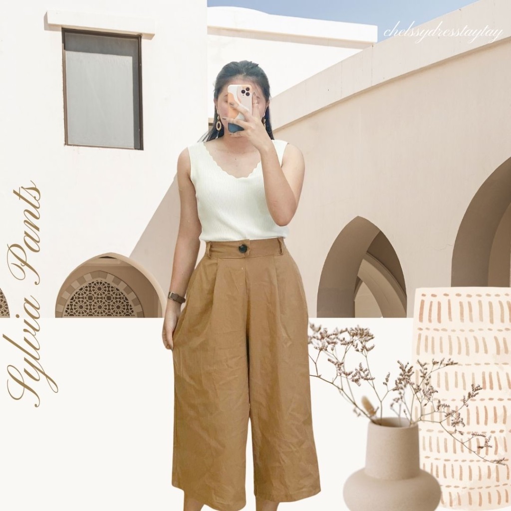 CDT Sylvia Casual Basic Plain Trouser Comfy Garterized Daily Wear ...