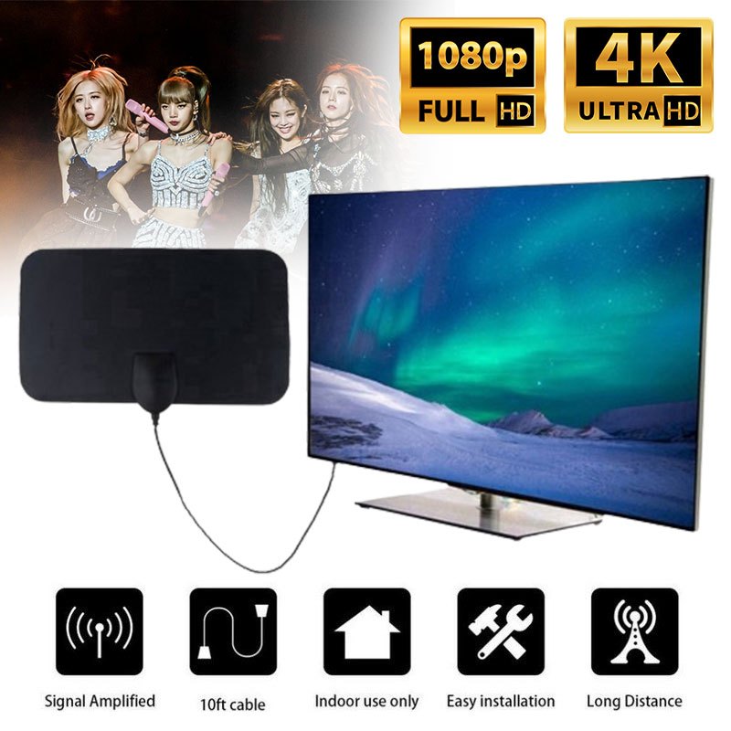 3000 Miles Indoor Digital HD TV Antenna DVB-T2 Booster Amplifier ISDBT ...