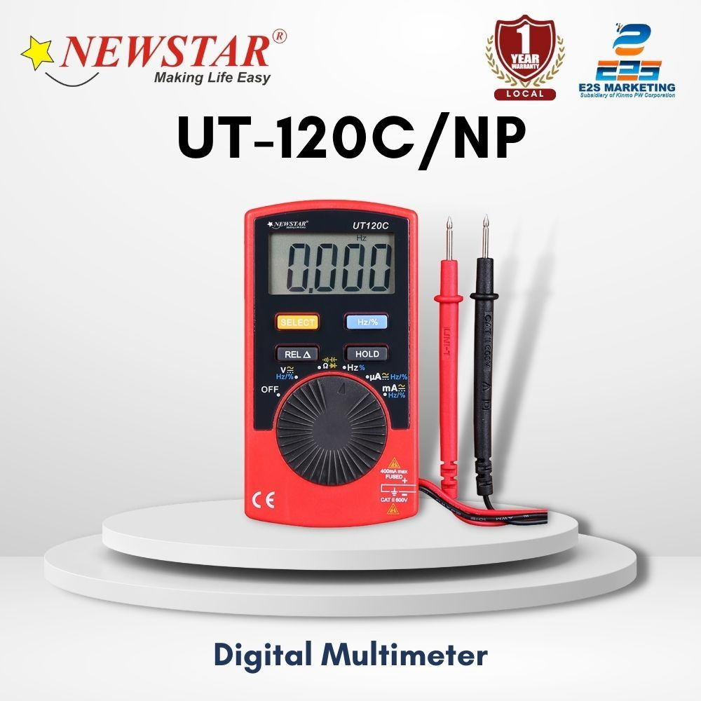 Newstar Pocket Size Type Digital Multimeter Tester UT-120C/NP | Shopee ...