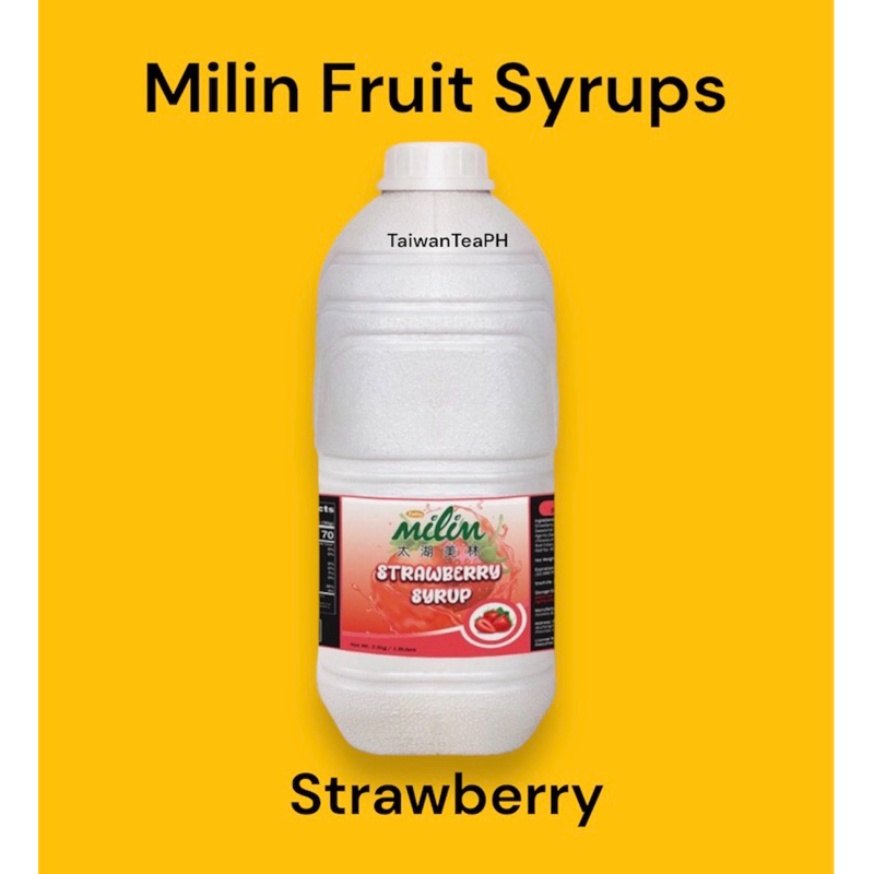 Milin Fruit Syrup 2.5kg Strawberry Blueberry GreenApple Lychee Mango ...