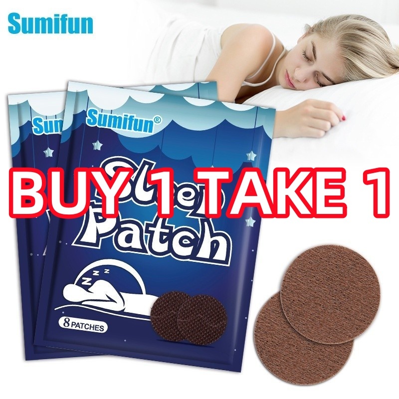 【8PCS】Sleep Patch Anxiety Essential Oil Relieve Headache Stress Plaster ...