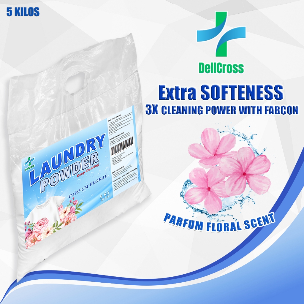 DELLCROSS POWDER DETERGENT UP TO 3X POWERFUL CLEANING with FABCON ...