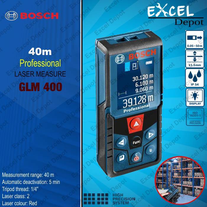 BOSCH Professional Laser Measure GLM 400 100% Original 0601072RK0 ...