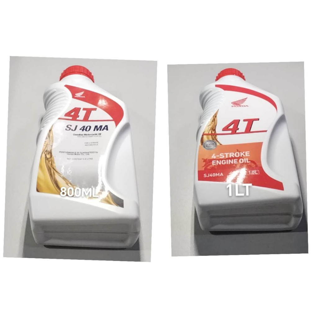 HONDA 4T OIL - MOTORCYCLE OIL ( SJ 40 MA ) 1 LITRE/800ML #921-283 ...