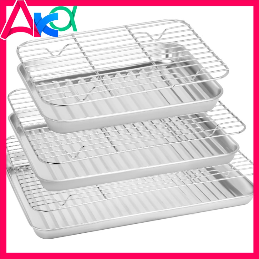 set cooling rack with tray,steam racks,baking basket,draining rack,BBQ grills,deain basket,plate ...