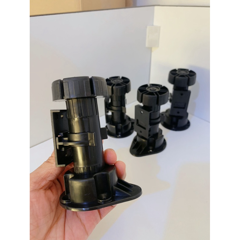 ADJUSTABLE PLINTH FOOT / KITCHEN LEGS 100MM (4PCS WITH 4CLIPS) | Shopee ...
