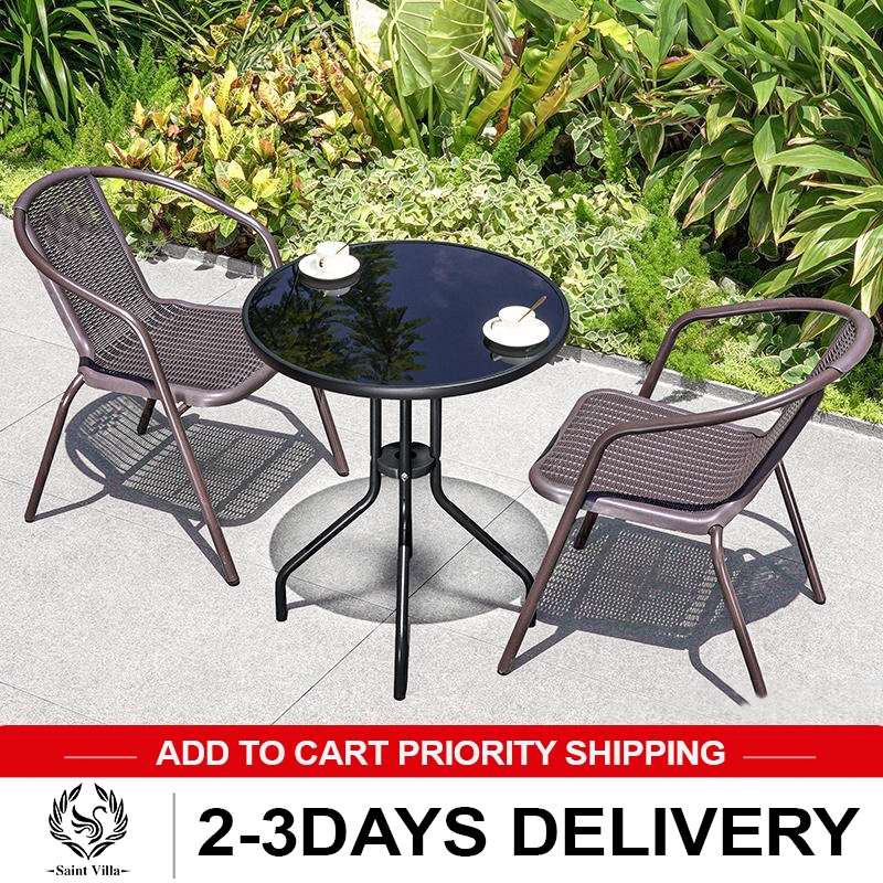Outdoor table and chair combination courtyard table and chair outdoor ...