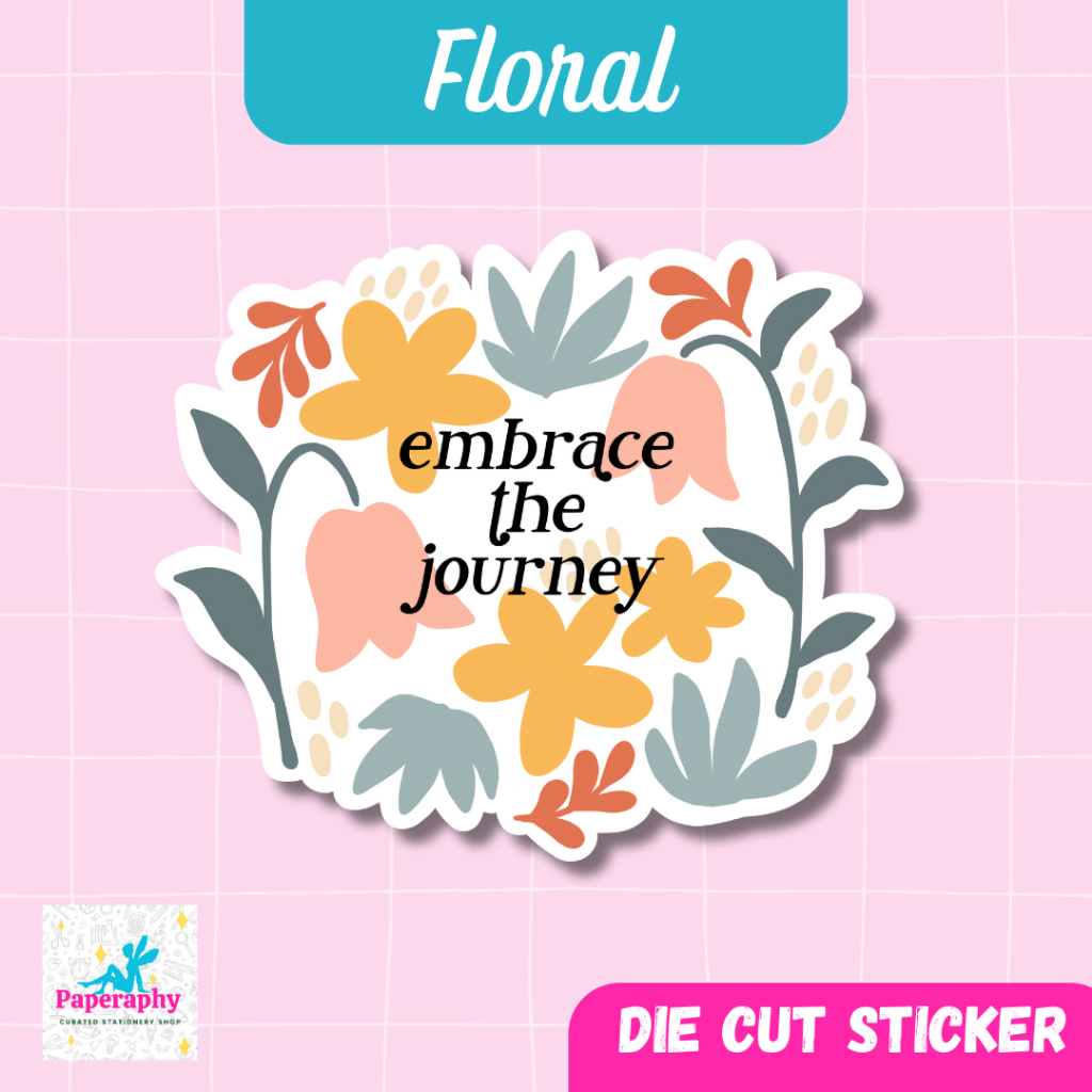 Self-Help Motivational Sticker - Embrace The Journey | Shopee Philippines Self-Help Motivational Sticker - Embrace The Journey | Shopee Philippines