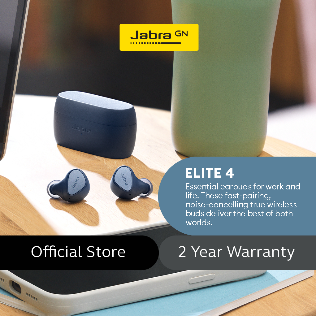 Jabra Elite 4 - True Wireless Earbuds Essential Earbuds for Work and ...