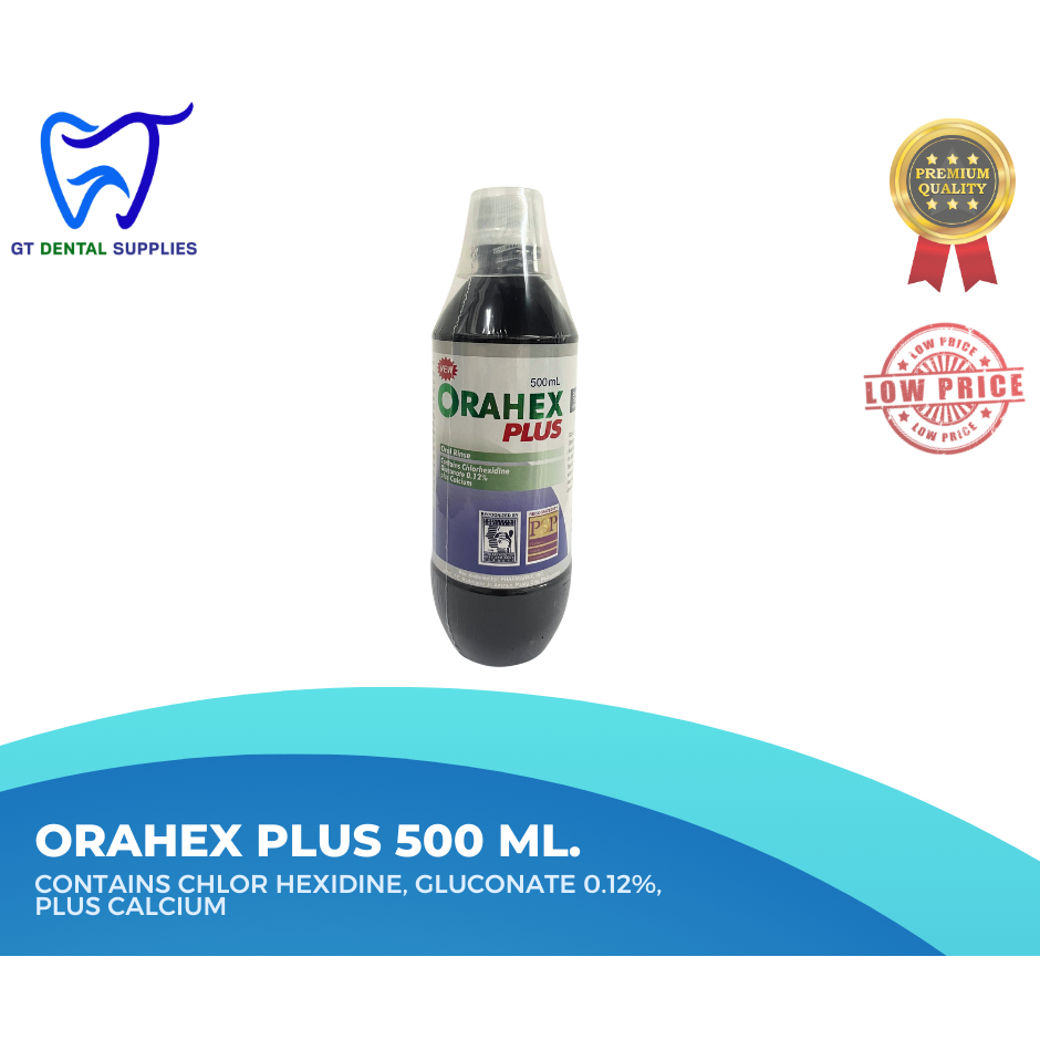 Orahex Plus 500 ml. Oral Rinse Mouthwash (with Calcium) | Shopee ...