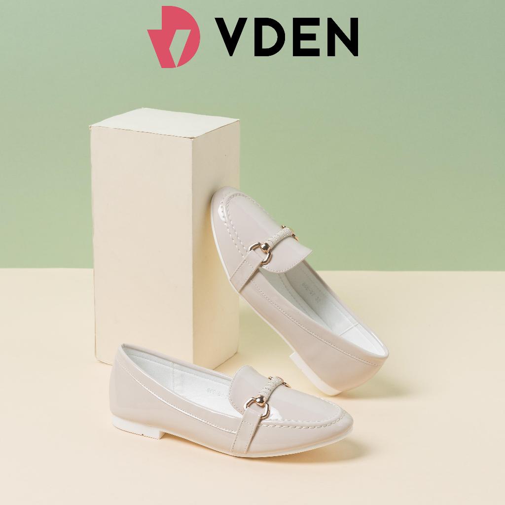 VDEN Women Patent Leather Shiny Loafer Shoes 666-67 Simple Bright Color ...