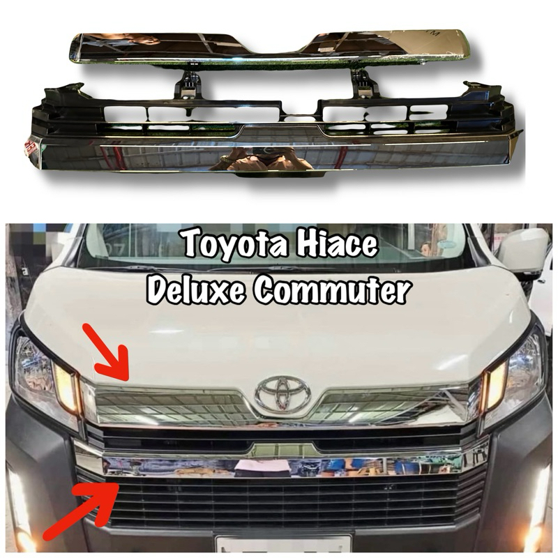 Toyota Hiace Commuter Deluxe 2019 - 2025 Chrome Grill Assembly | Shopee ...