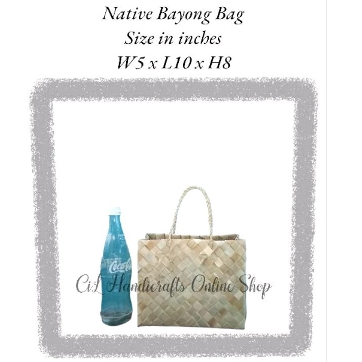 5x10x8 - Native/Tampipi Bayong Bag (Made to order/Pre-order) - CiL ...