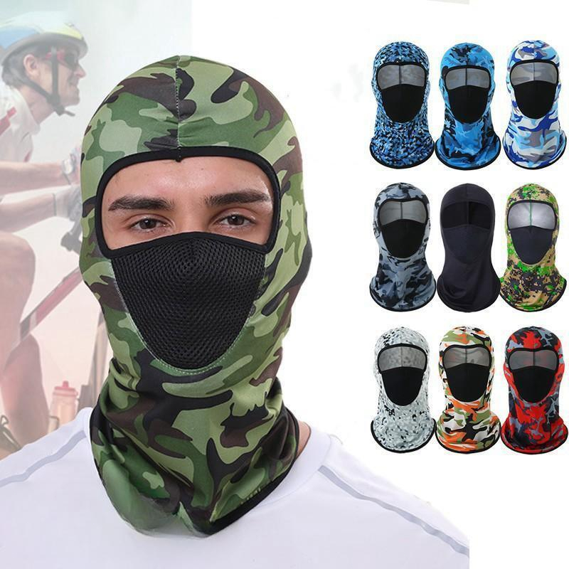 Balaclava Full Face Mask For Motorcycle UV Sun Cycling Warm Hat Sport ...