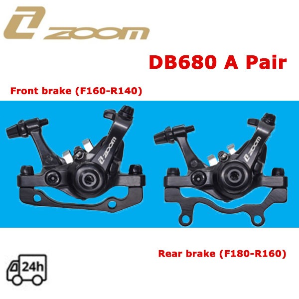 ZOOM DB680 Double Piston Drive Clamp MTB Bike Electric Bike Line Pull ...