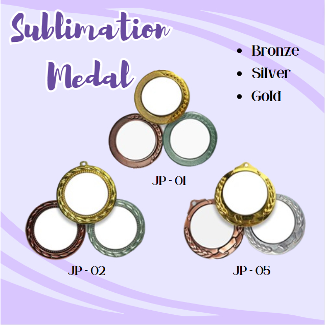 Sublimation Printable Medal Gold Silver Bronze | Shopee Philippines