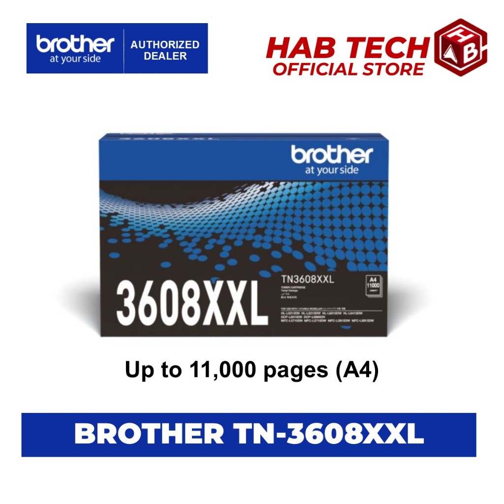 Original Brother Toner TN-3608 TN-3608XL TN-3608XXL | Drum DR-3608 for ...