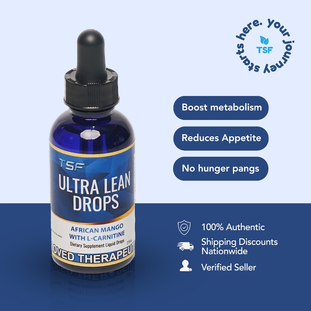 TSF Ultra Lean HCG Drops - 30-Day Supply (2oz Glass Bottle) with Stevia ...