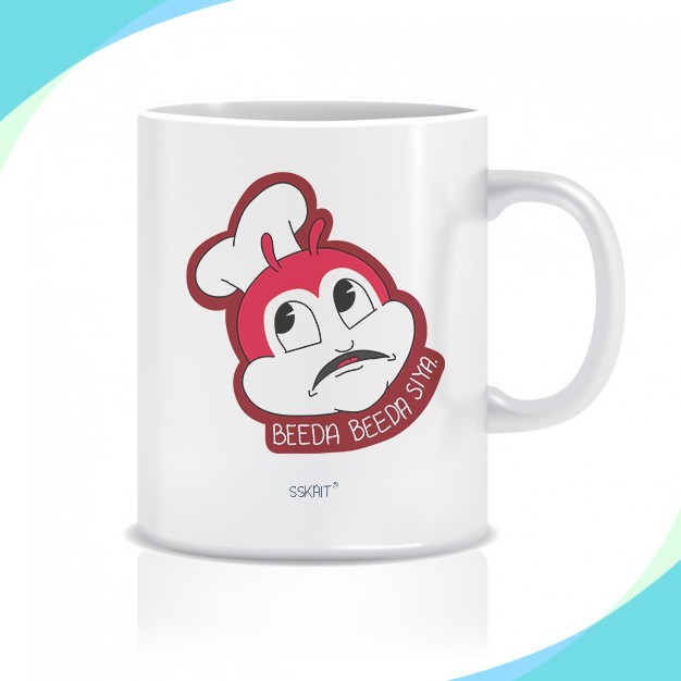 SSKAIT Jollibee Bida bida siya Funny mood mug | Shopee Philippines