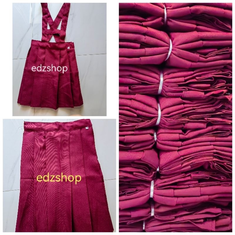 maroon skirts school uniform(WHOLESALE) | Shopee Philippines
